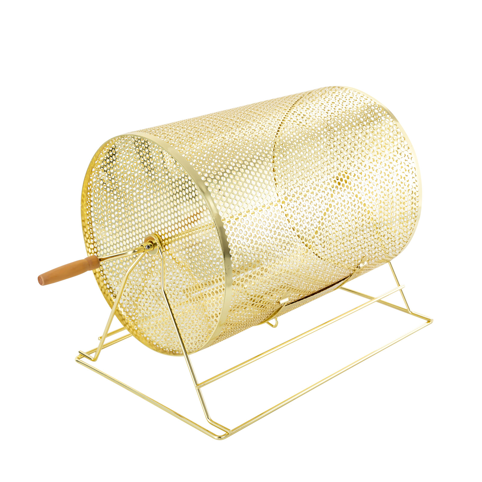 Gold Raffle Drum Iron Lottery Spinning Drawing Raffle Spinner 19*12*14 ...