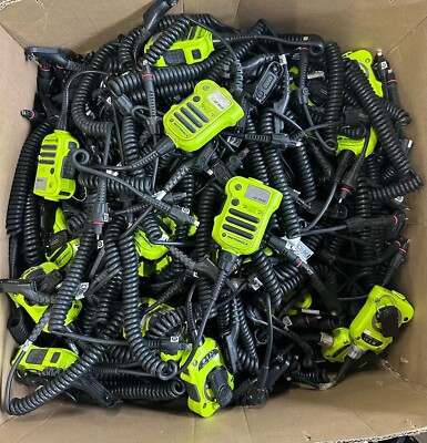 Motorola Neon Green Mic XE RSM NNTN8203A + Extreme Temp Cable + Clip ...