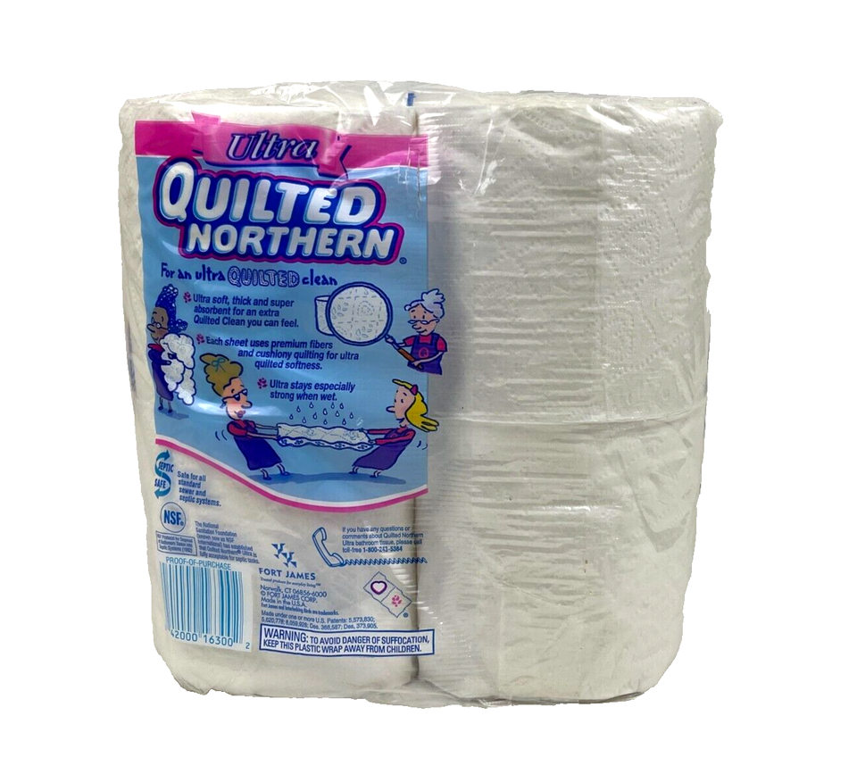 VTG Quilted Northern Nos In Package Bath Toilet Paper New 1992 4 Double ...