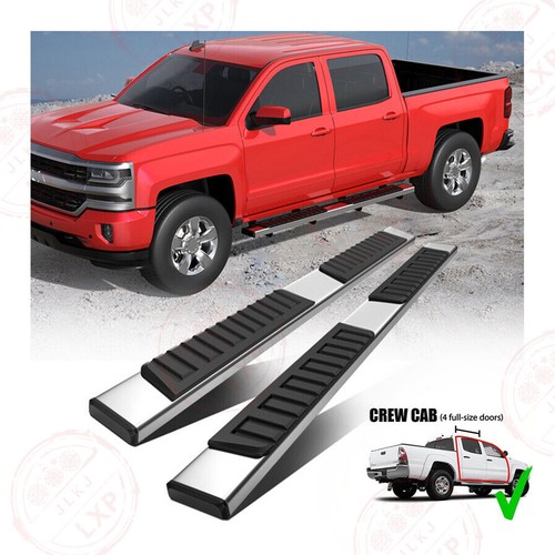 FOR 07-18 Chevy SILVERADO CREW Cab Side Steps Running Boards Nerf Bar ...