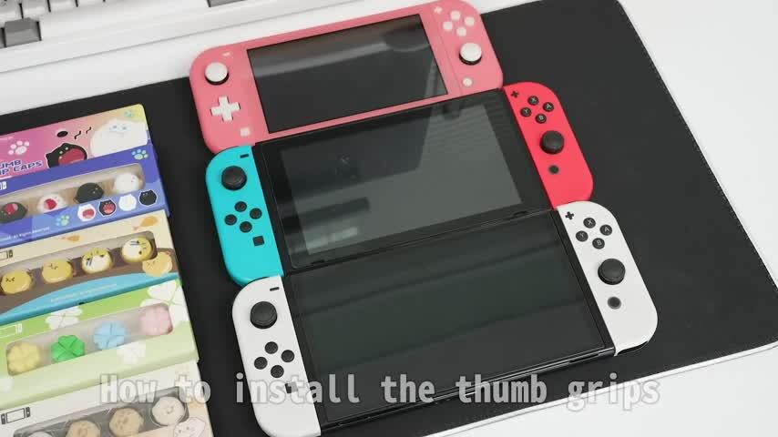 GeekShare Thumb Grip Caps For Nintendo Switch/ Lite/OLED 4PCS Sweet ...