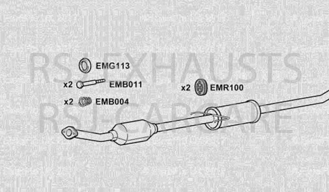 Catalytic Converter ECTY5046TA EuroFlo 174100D200 Genuine Quality ...