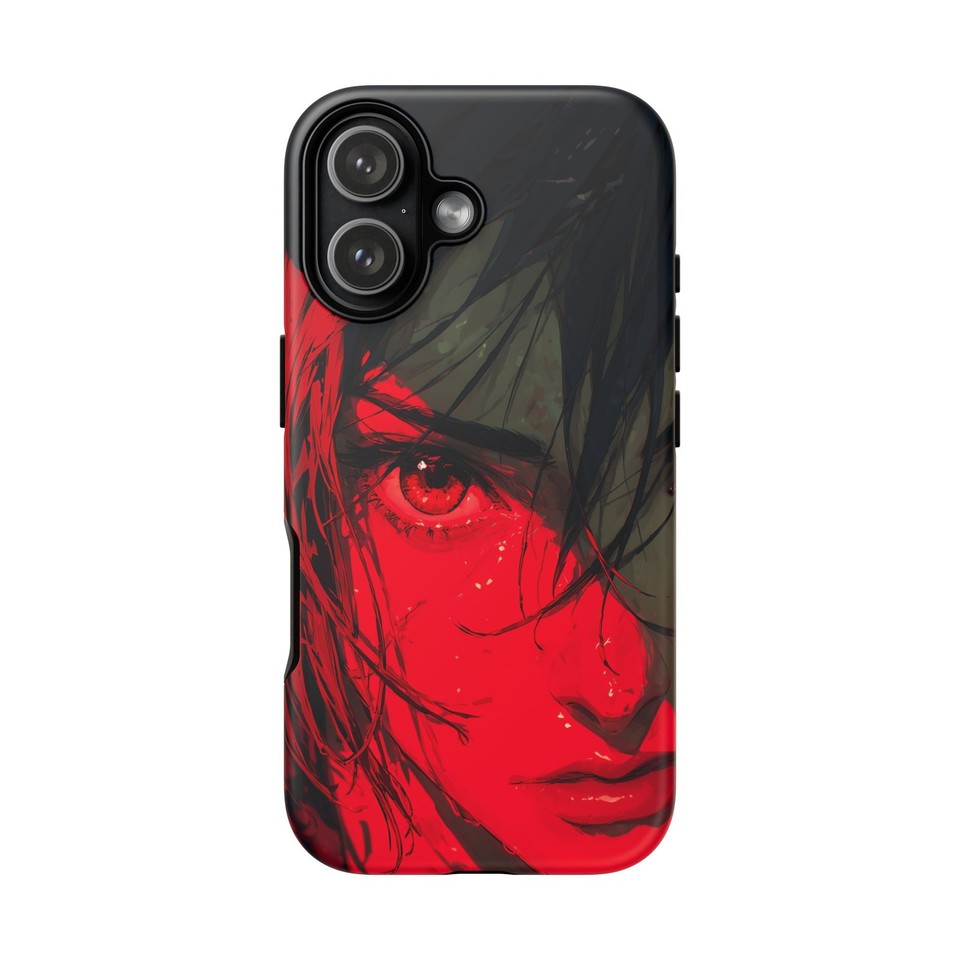 Phone Ink - Case for iPhone/Galaxy/Pixel - Red Shadow Light Girl ...
