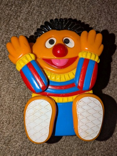 Vintage 90s Sesame Street Ernie Moving Music Box Tyco Works; Read ...