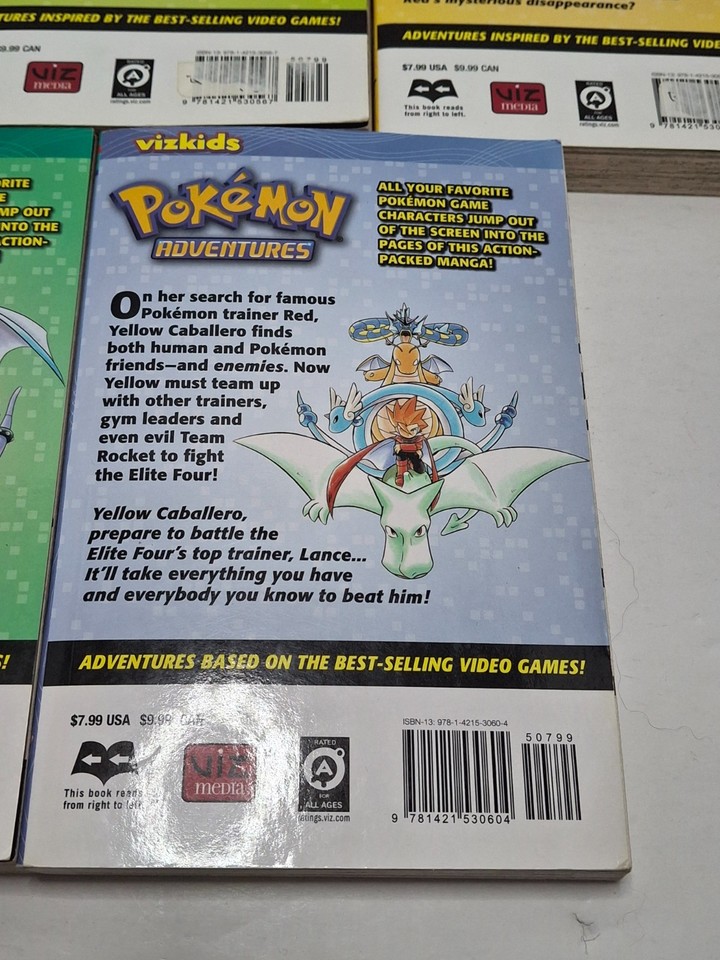 Pokemon Adventures Manga Series Volumes 1-7 | eBay