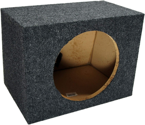 Car Audio Single 10" Sealed Subwoofer Rear Angle Sub Box Enclosure 5/8 ...