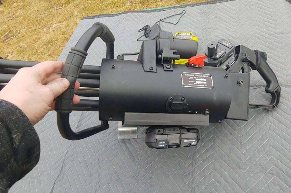HAND HELD, 18V POWERED M134 Chaingun FANTASY Minigun | eBay