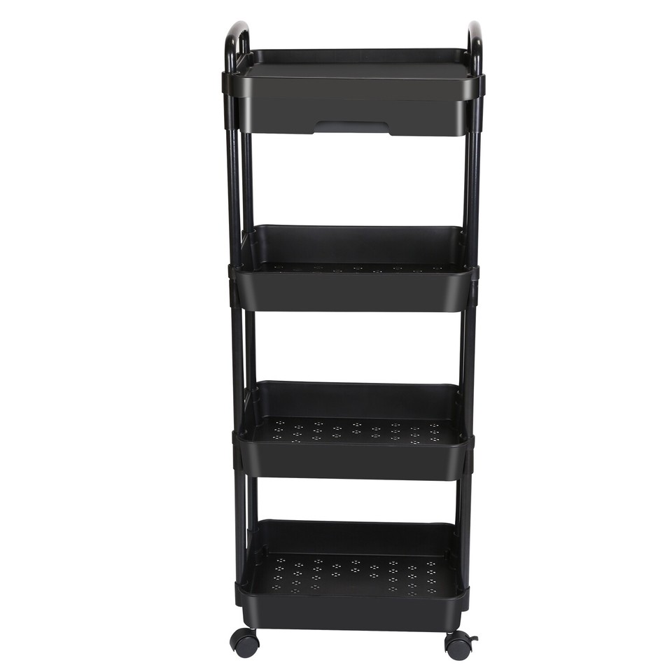 Movable Rolling Utility Cart Storage w/ Drawer Lockable Wheels ...