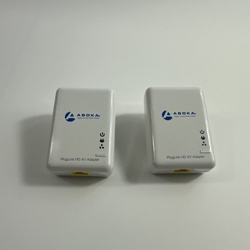 Lot of 2 ASOKA Ethernet PlugLink PL9660-Q1 HD AV Adapter | eBay