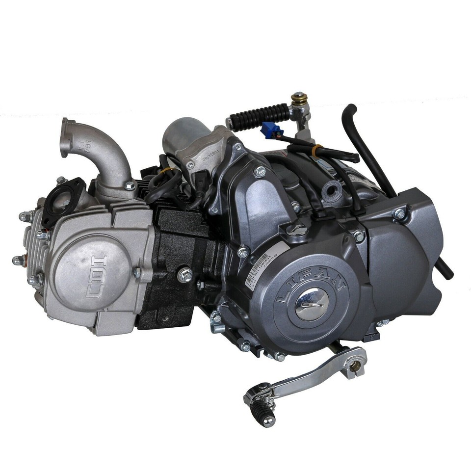 Lifan 125cc Semi Auto Engine Motor Kick Start 4-Speeds for Pit Dirt ...