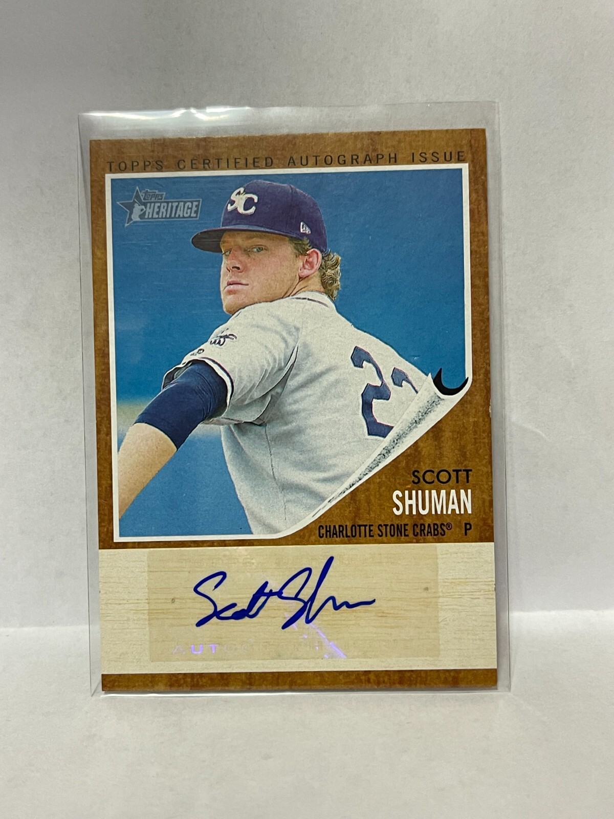 2011 Topps Heritage Minors Real One Autographs #SCS Scott Shuman | eBay