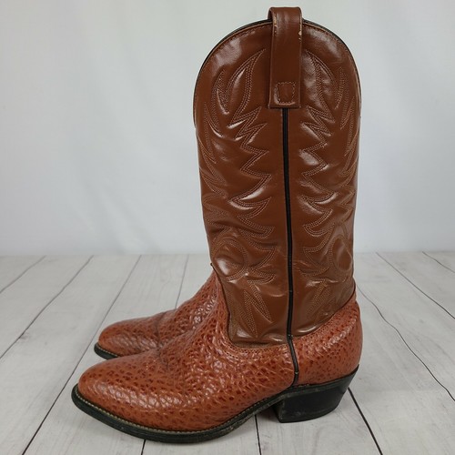 B.A. Mason Men's Size 8 Vtg Palomino Cowboy Western Boots Brown ...