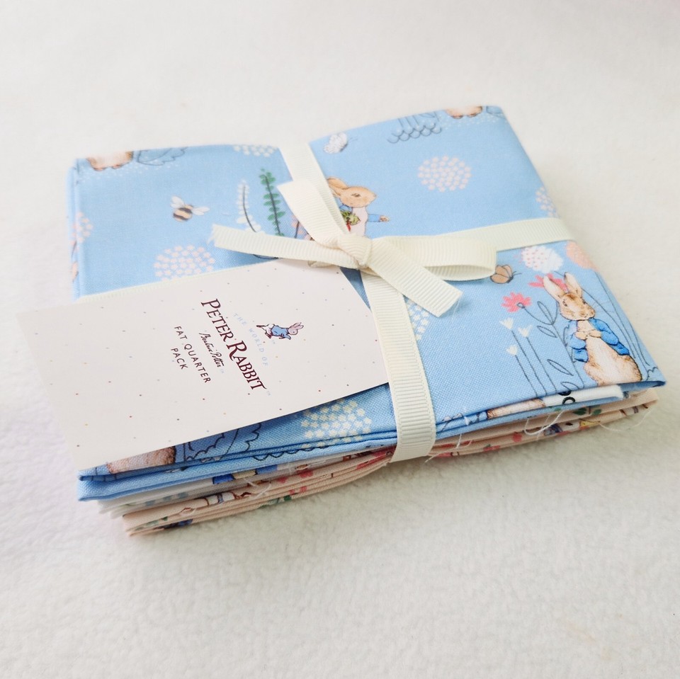 Peter Rabbit Cotton Fabric FAT QUARTERS Classic Characters Material ...