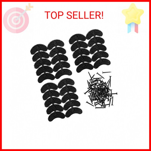Heel Plates 30 PCS Rubber Shoes Heel Taps Tips Repair Pad Replacement ...