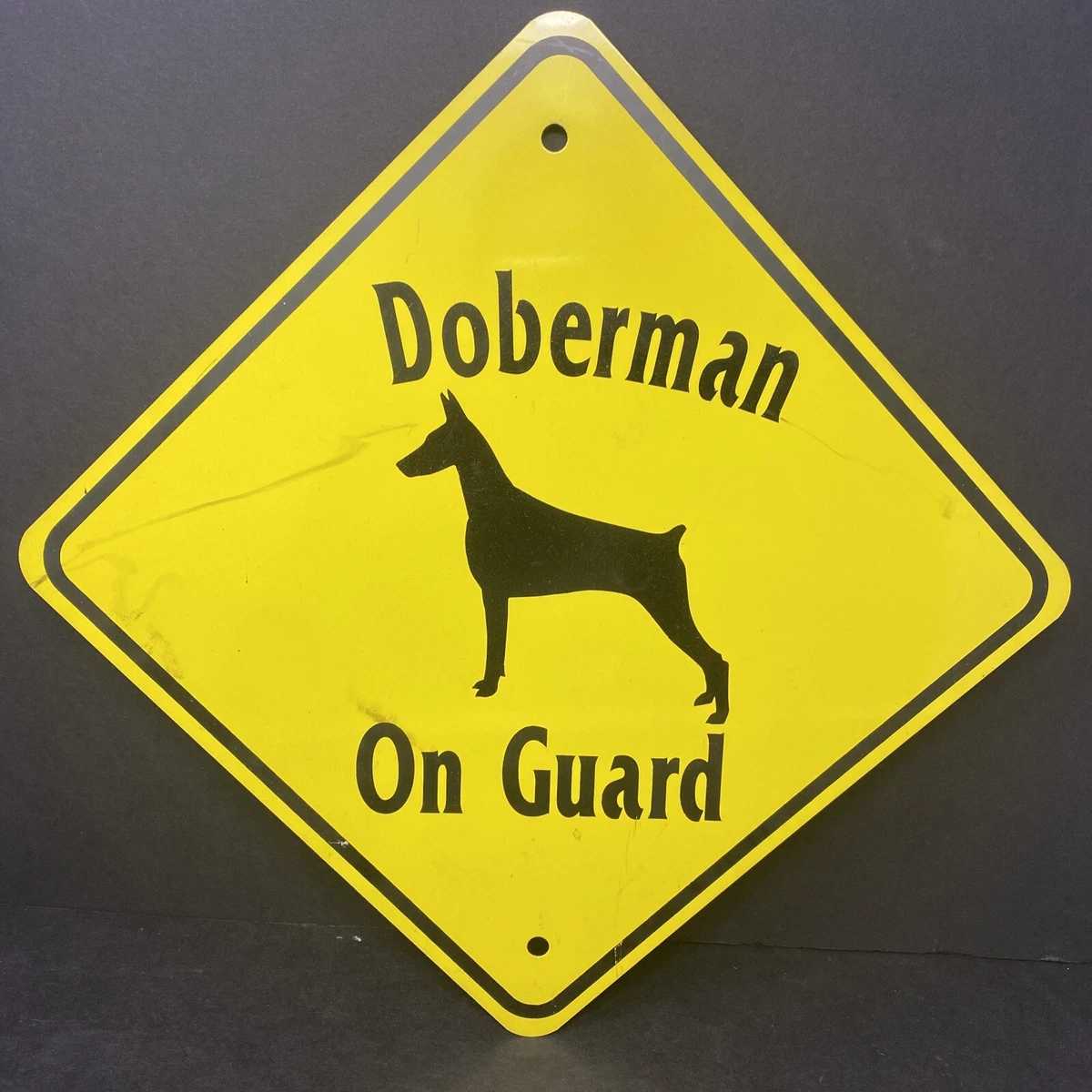 Doberman Guard Dog Signs