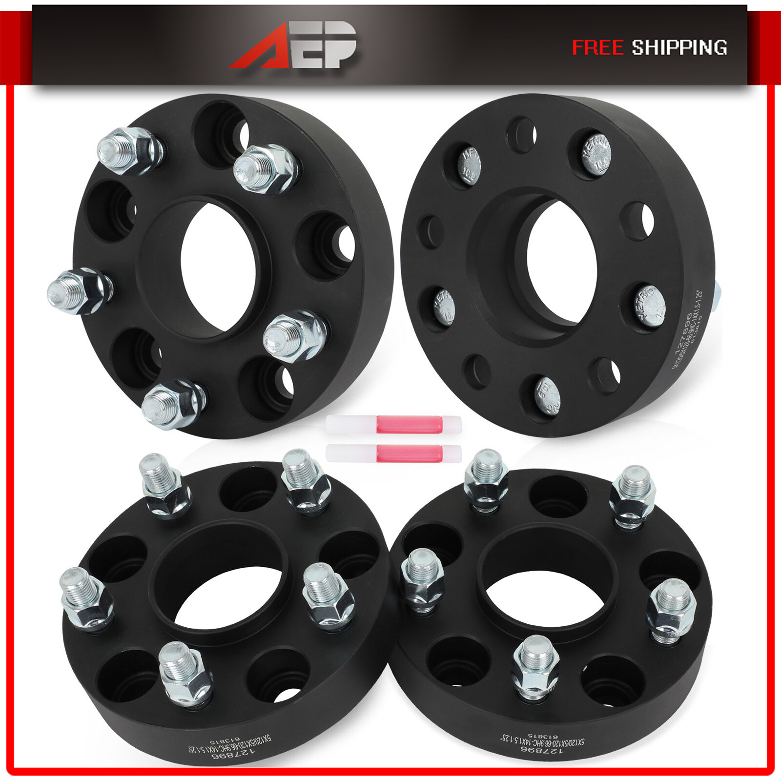 4X 5x120 Hubcentric Wheel Spacers 1.25" thick 14x1.5 For Chevrolet SS ...