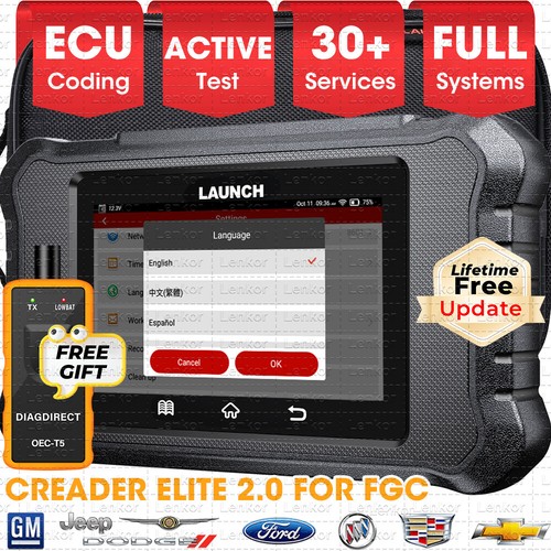 2024 LAUNCH X431 Creader Elite 2.0 FGC Full OBD2 Auto Scanner Diagnostic Tool 756029679504| eBay