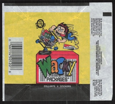 1990 OPC O-Pee-Chee Wacky Packages Opened Wax Pack Wrapper CC604 | eBay