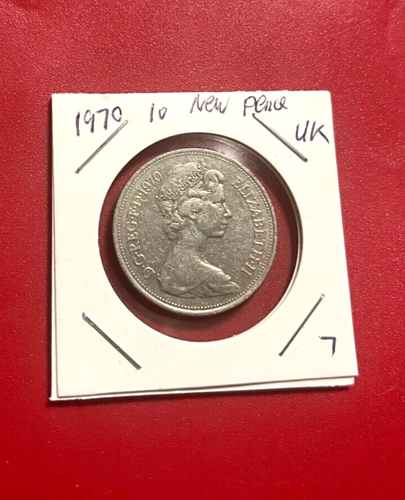 1970 10 NEW PENCE UK COIN - QUEEN ELIZABETH II - NICE WORLD COIN !!! | eBay