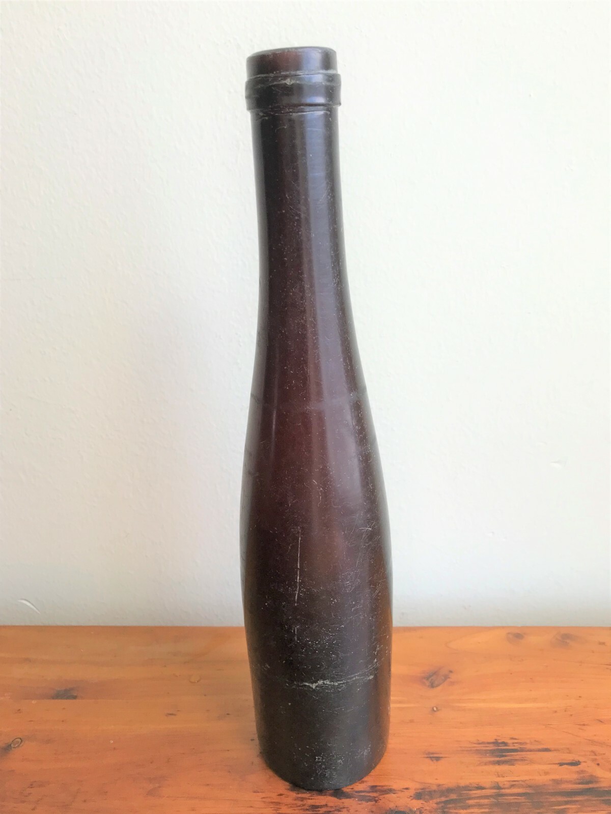 Vintage Primitive Hock Turn Mold Long Neck Wine Bottle 1880's | eBay