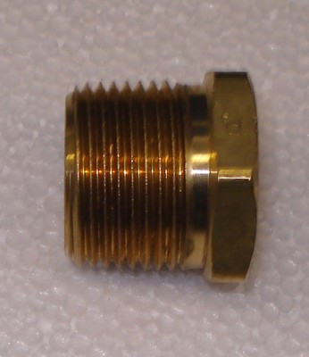 FITTING BRASS THREADED BUSHING REDUCER 209P-12-6 PIPE 3/4 X 3/8 MALE ...