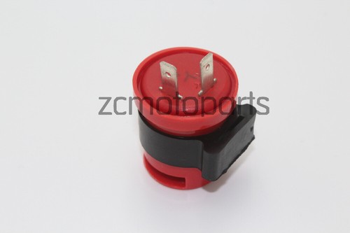 2 Pins 12V Turn Signal Flasher Relay Round for 50cc-250cc ATV Quad ...