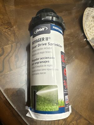 1 Pack NEW Orbit Voyager II Gear Drive Sprinkler Heads 55661 w/ Nozzles ...
