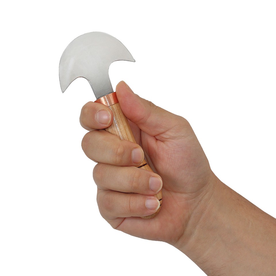 Leather round Knife. Rounded Knife, Doubled Edged For Leather Crafts-by ...