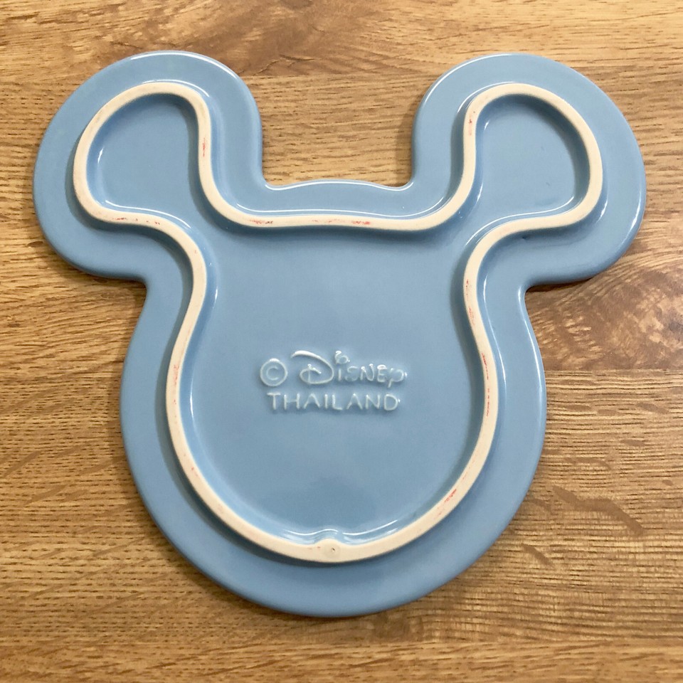Disney Kitchen Trivet Mickey Mouse Blue Ceramic Thailand Vintage | eBay