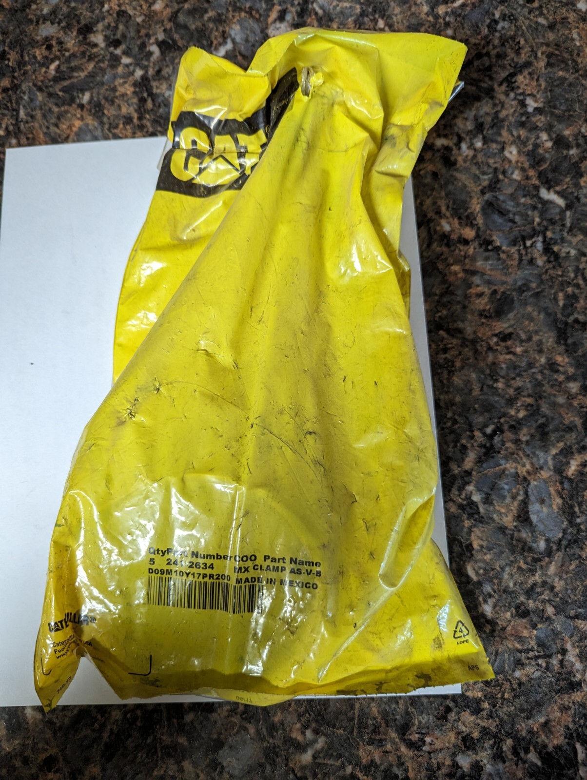 QTY 1 Genuine Caterpillar 241-2634 Clamp AS-V-B | eBay