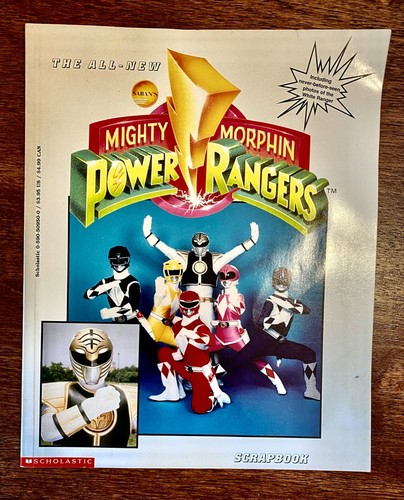 Vintage 1995 Mighty Morphin Power Rangers Scrap Book From T.V.s 2nd ...