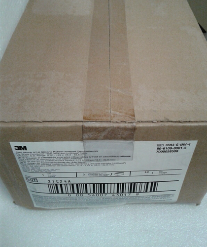 3M 7693-S-INV-4 Cold Shrink 4 Skirt Termination Kit - New in Factory ...
