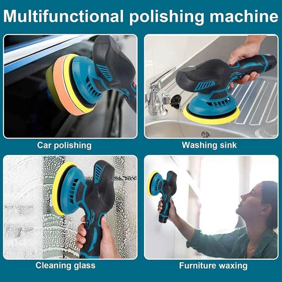 5" Cordless Mini Car Polisher Polishing Machine Buffer Sander Detailing ...