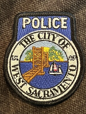 VINTAGE 🇺🇸 THE CITY of WEST SACRAMENTO POLICE UNIFORM/HAT EMBROIDERED ...
