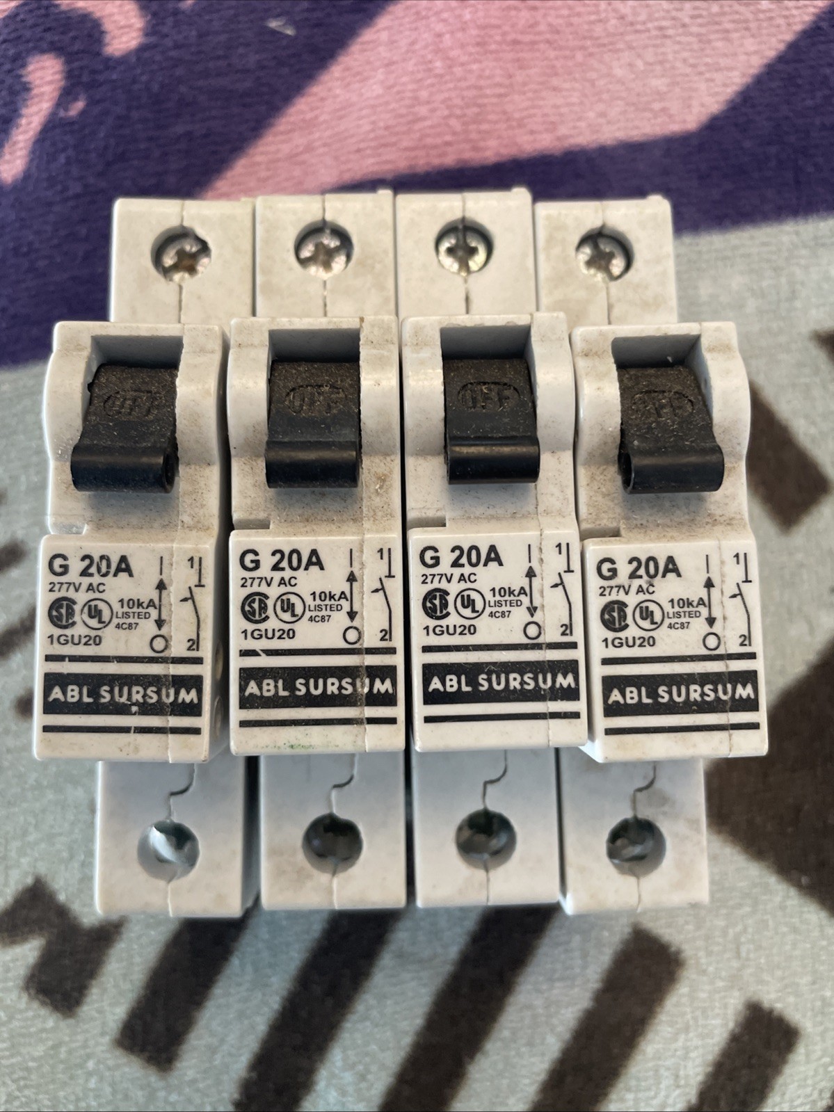 ABL Sursum G 20A 1GU20 1 Pole Circuit Breaker, Manual Motor Controller Lot Of 4 | eBay