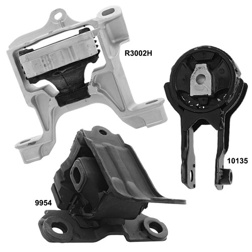 Engine Motor Mounts & Transmission Mount 3PCS Set for Mazda 2 2018 L4-1 ...