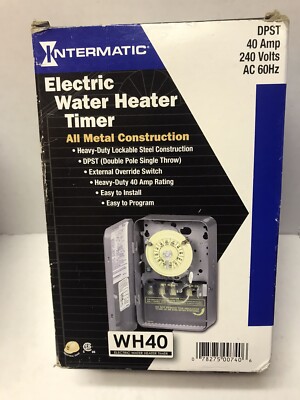 Intermatic~ WH40 Electric Water Heater Timer ~The Little Gray Box - New ...