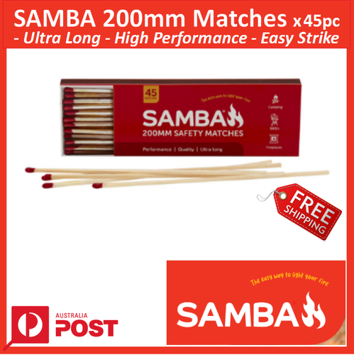 New Samba 45pc Natural 200mm Long Safety Match + Free Ship | eBay