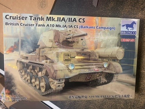 Bronco 1/35 British Cruiser Tank A10 Mk. IA/IA CS Cruiser Tank Ma ...