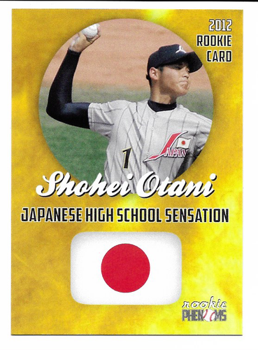 SHOHEI OHTANI 2012 JAPANESE GOLD HIGH SCHOOL SENSATION ROOKIE. RARE ...