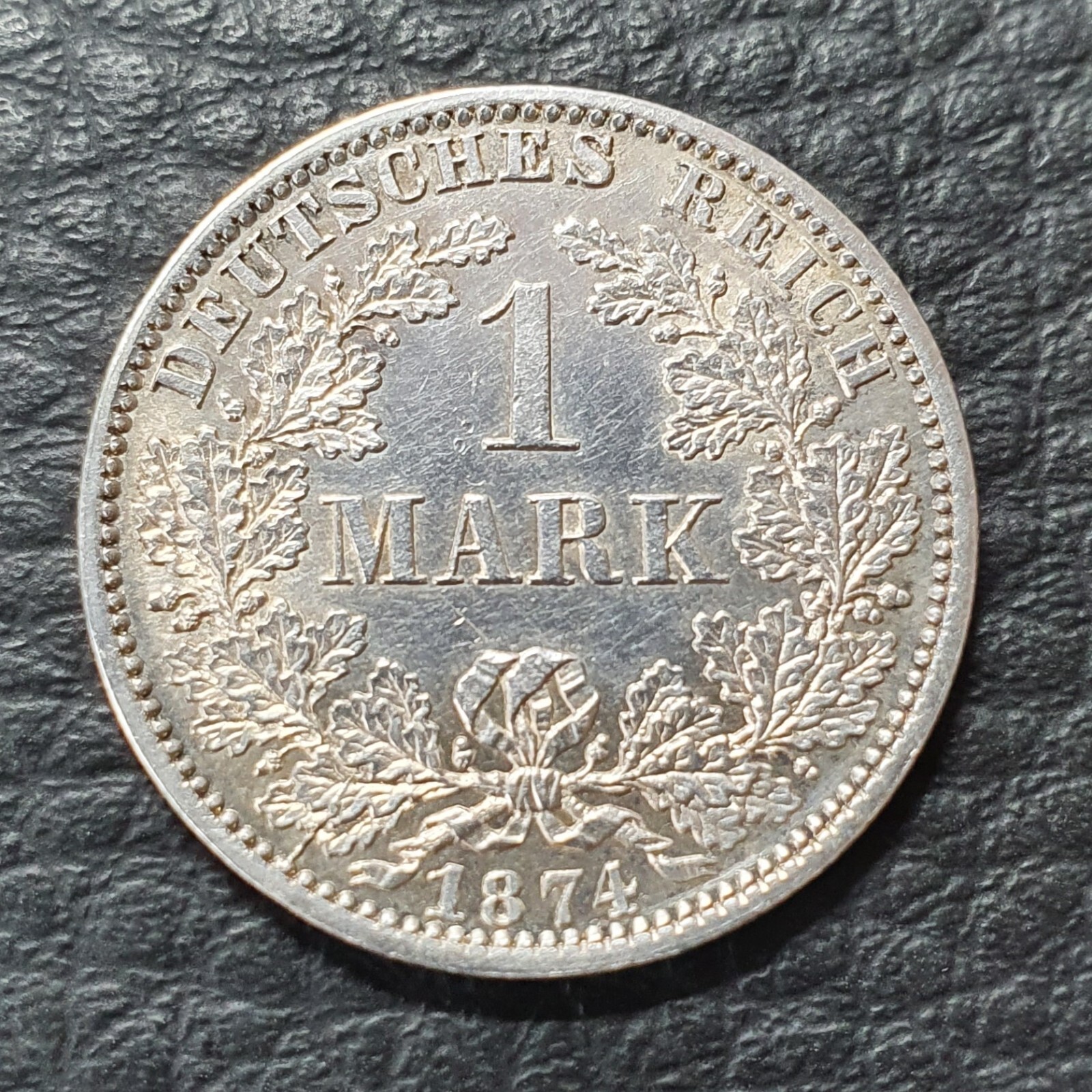 1 Mark Stück 1874 A Deutsches Reich Reichsadler Kaiserreich Silber ...