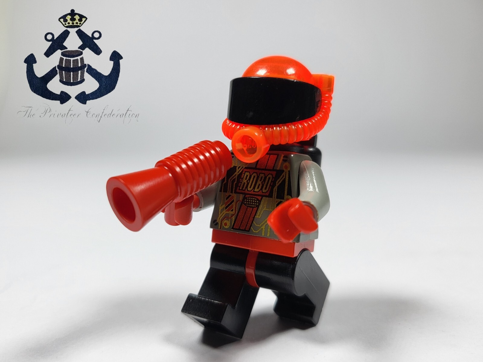 LEGO Minifigure 1990s Space RoboForce Red + Blaster sp058 For Robo ...