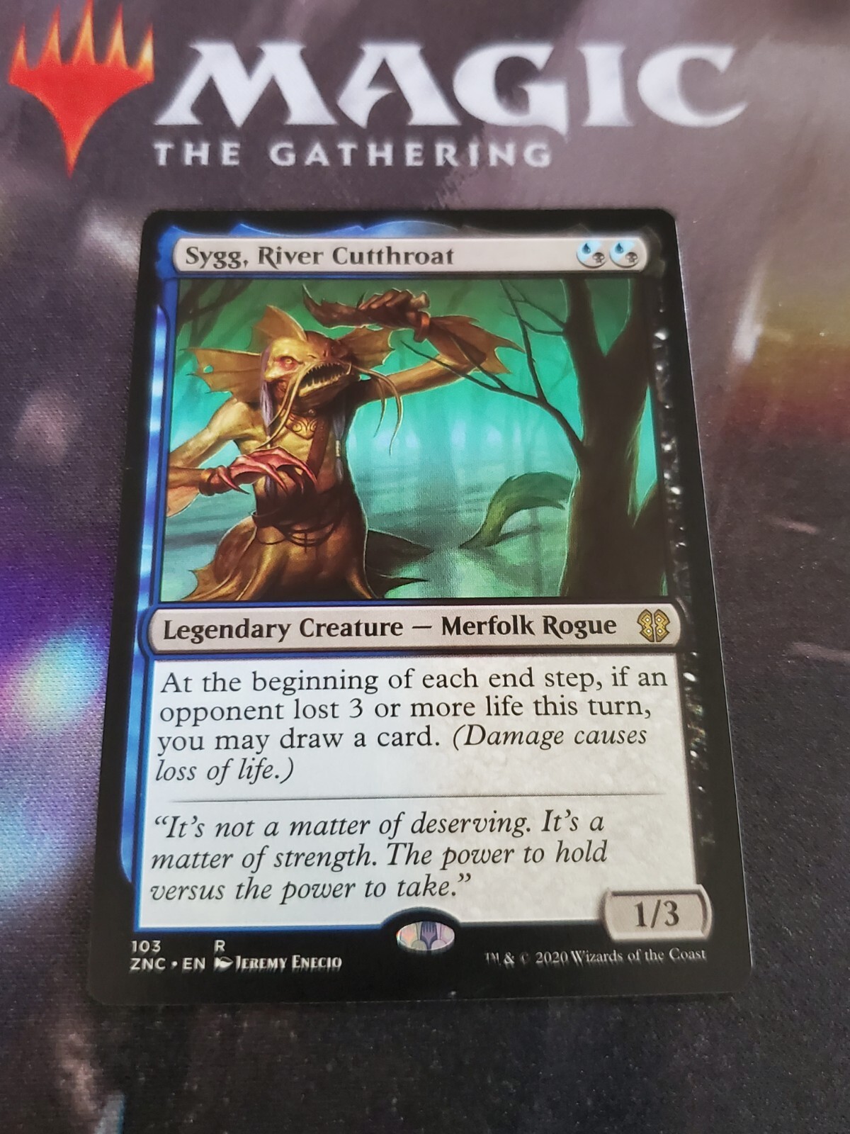 MTG Sygg, River Cutthroat Commander: Zendikar Rising 103 Regular Rare ...