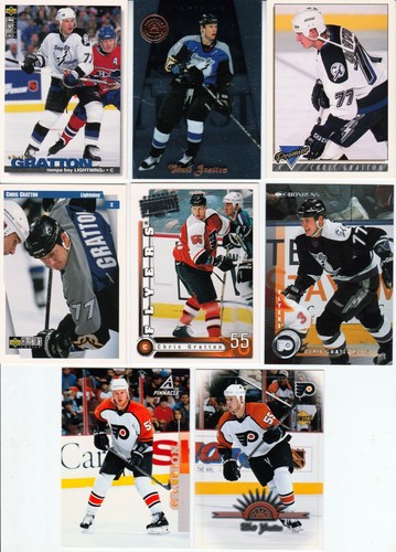 🏒 20 + different CHRIS GRATTON cards lot 1994 - 2008 Lightning Sabres ...