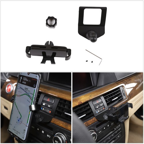 Black Mount Cell Phone Holder Air Vent Trim for BMW 3 series E90 E92 ...