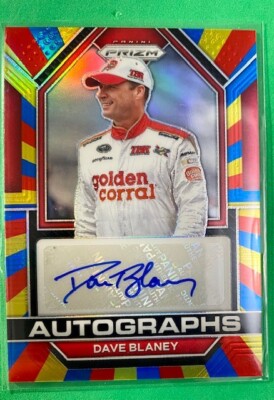 2023 PANINI PRIZM NASCAR RACING RAINBOW PRIZM AUTOGRAPHS DAVE BLANEY ...