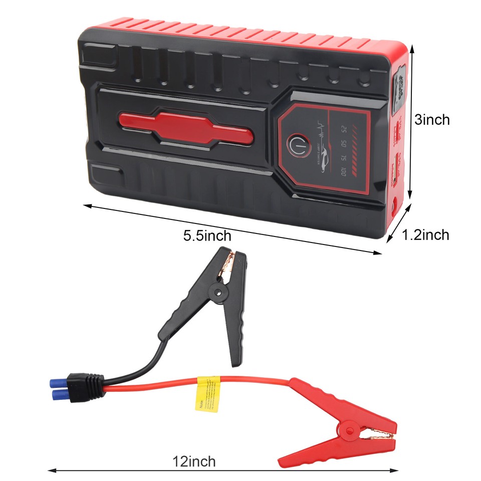 Car Jump Starter Booster Jumper Box Power Bank Battery Charger Portable ...