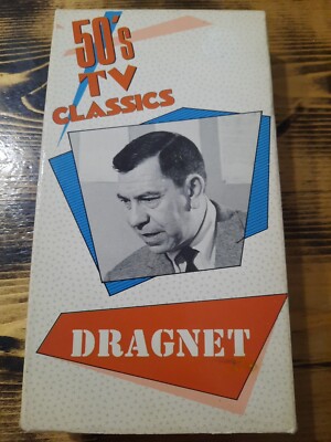 50's TV Classics Dragnet (VHS, 1987) Jack Webb, Big City Crime Drama ...
