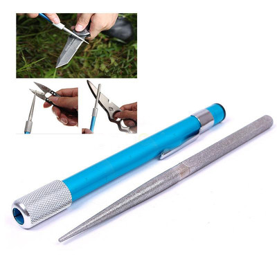 Diamond grit knife honer sharpener double hooks knife axe blade compact ...