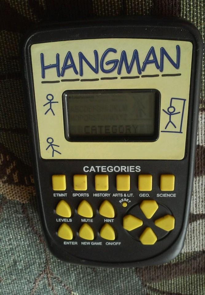 2013 Westminster Inc. Hangman Electronic Hand-Held LCD Game - Works ...